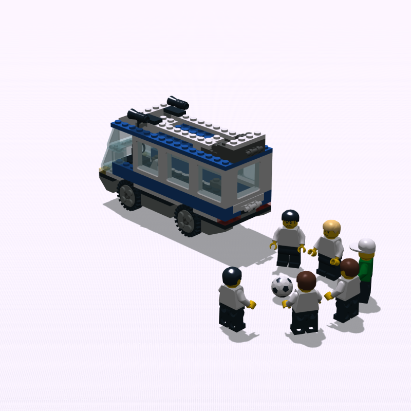 Building instructions for LEGO set number 3405 - Blue Bus